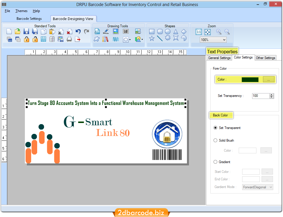Barcode Maker Software for Inventory Control - 2Dbarcode